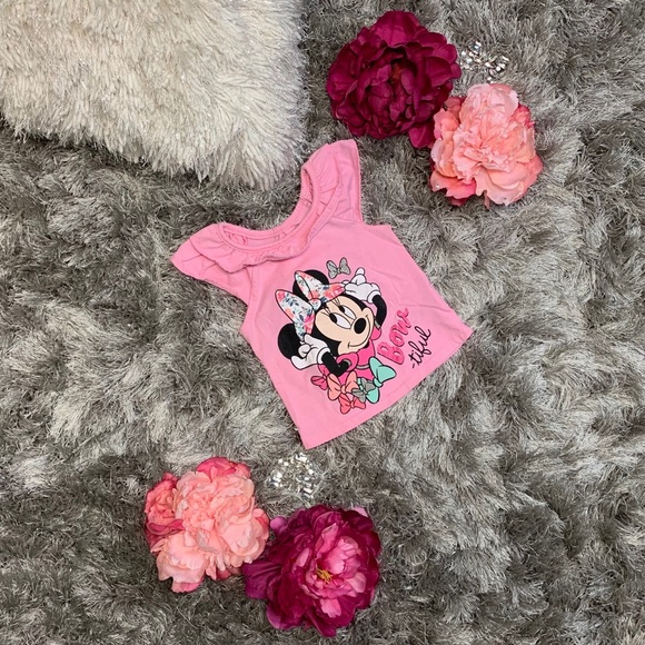 Disney | Shirts & Tops | Disney Minnie Mouse Bowtiful Tee Toddler Size ...
